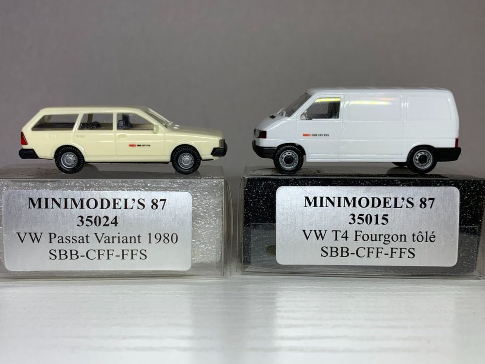 2x SBB CFF FFS 1:87 VW T4 + VW PASSAT (Neu (gemäss Beschreibung)) in ...