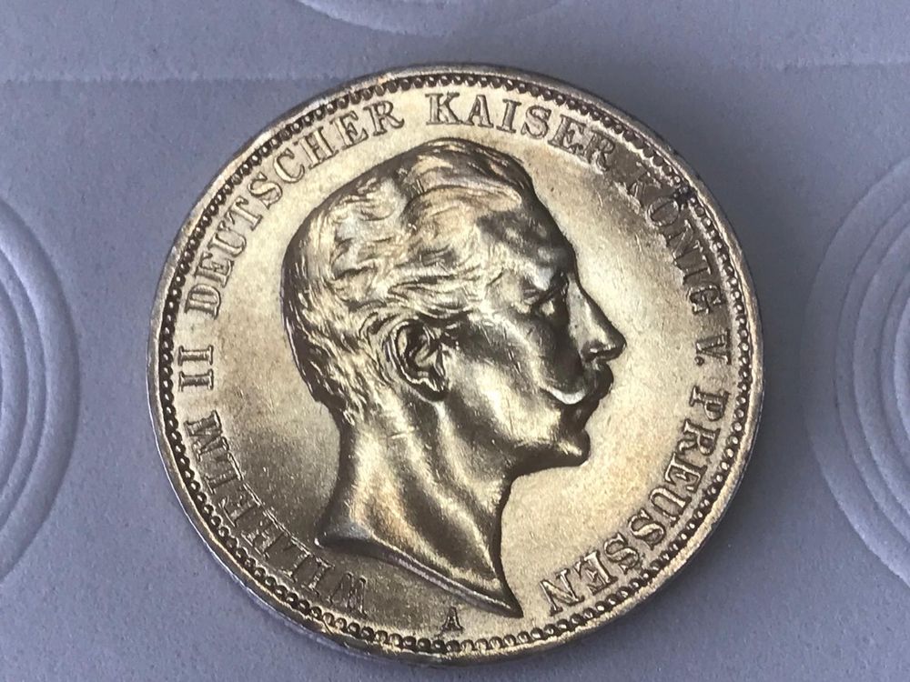 KAISERREICH 3 MARK PREUSSEN 1909 A Wilhelm II sehr schön | Kaufen auf ... KAISERREICH 3 MARK PREUSSEN 1909 A Wilhelm II sehr schön | Kaufen auf ...