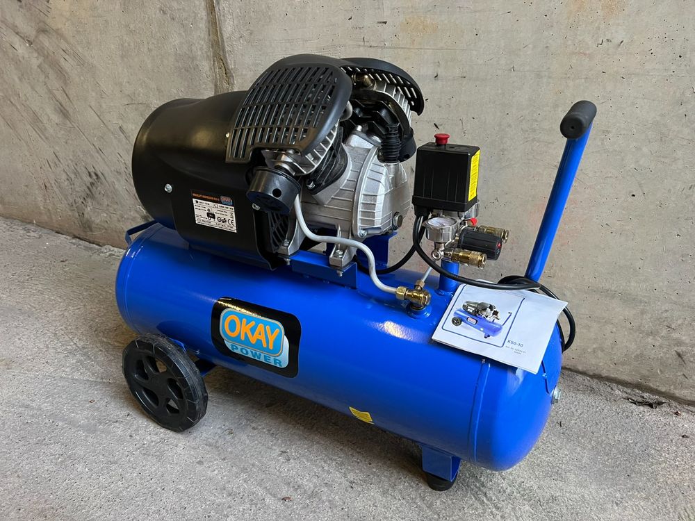Druckluft Kompressor 10Bar 50L 2-Zylinder Okay Landi (Gebraucht) in Lützelflüh-Goldb für CHF 170 ...