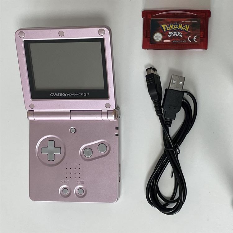 Gameboy Advance SP Pink + Pokemon Rubin | Kaufen auf Ricardo