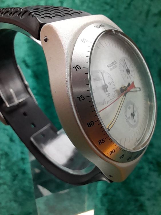SWATCH IRONY Chronograph quartz Herren Uhr, gebraucht, Alu (Gebraucht) in Bassersdorf für CHF 60 ...