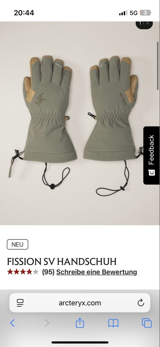Arcteryx Fission SV Handschuhe, Gloves (Neu (gemäss Beschreibung)) in ...