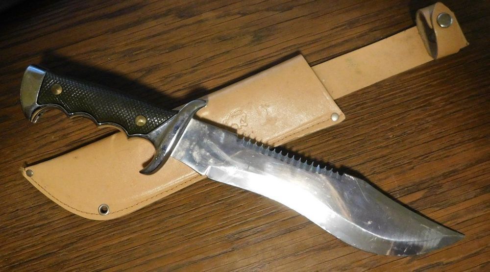 Dolch Bowie Messer, ca, 35 cm, mit Ledertasche | Kaufen auf Ricardo