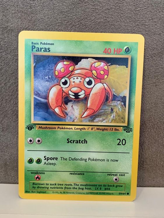 59/64 *1.Edition Paras ENG Pokemon Jungle | Kaufen auf Ricardo