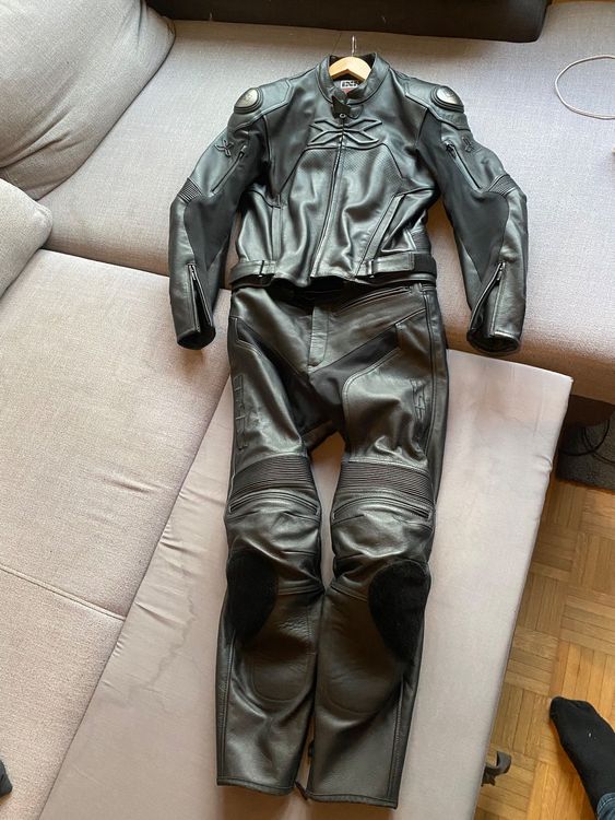Motorrad Leder Kombi 2 teilig IXS Rainbow X Grösse 50 (Gebraucht) in ...