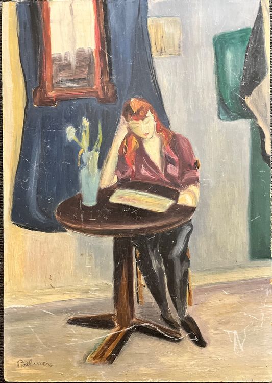 Heinz Balmer (1903-1964) Gemälde von eine Sitzender Dame (Gebraucht) in Root für CHF 19 – mit ...
