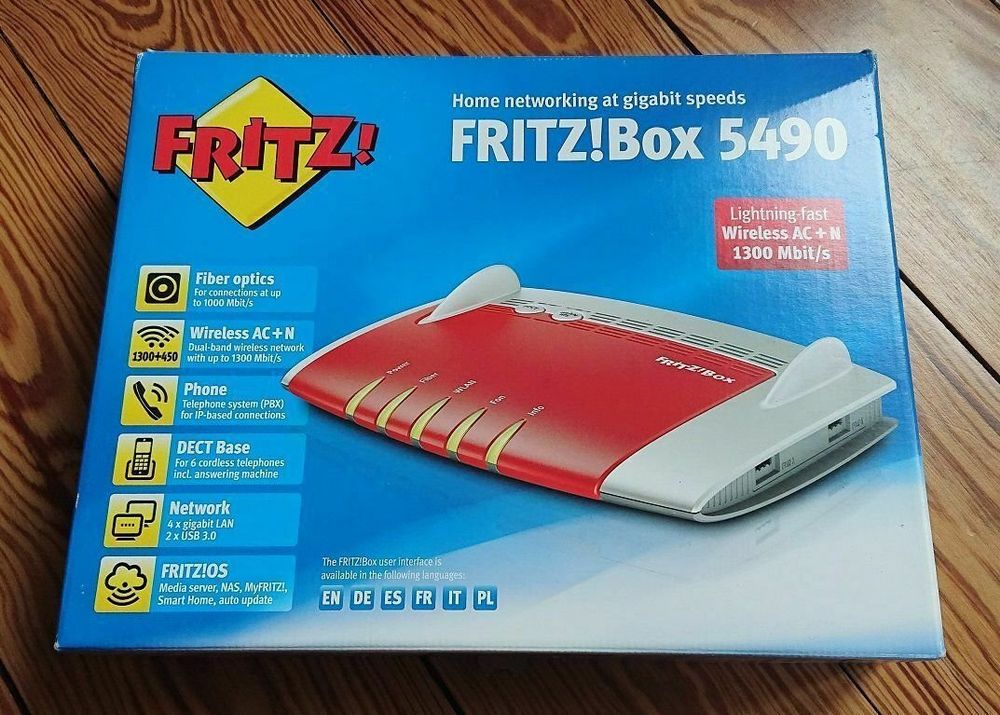 AVM FRITZ! Box 5490 Router Glasfaser Fiber (Gebraucht) in Meggen für CHF 35 – mit Lieferung auf ...