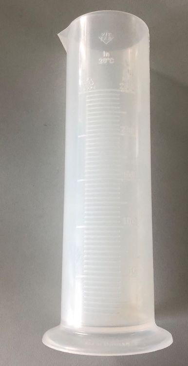Messzylinder 250ml, tief und breit, Plastik | Kaufen auf Ricardo