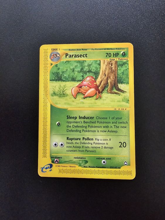 Pokémon Karte Parasect Rare 27/147 (Gebraucht) in oberbuchsiten für CHF ...