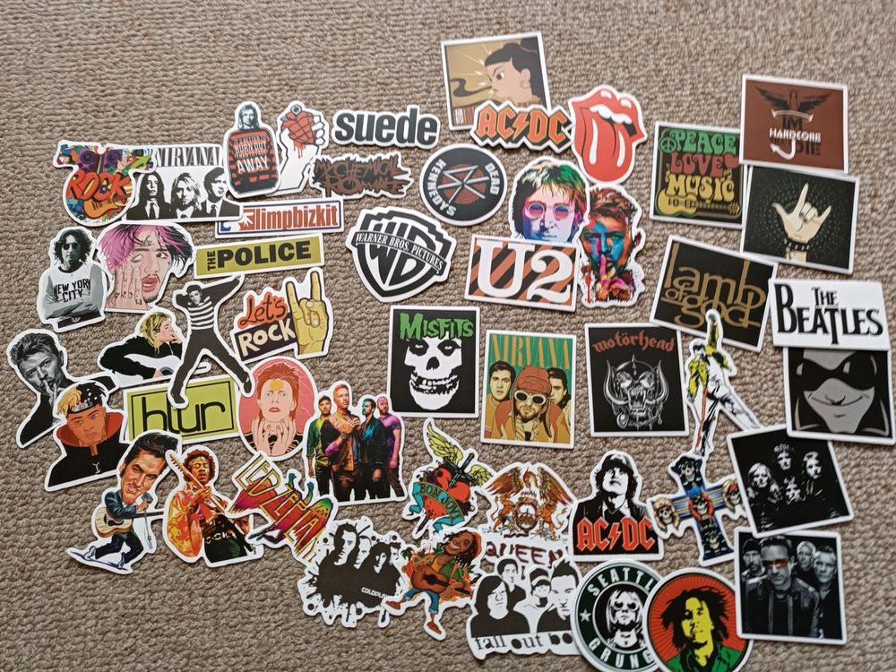 50x Sticker Rock History Bands (Code U) (Neu und originalverpackt) in ...