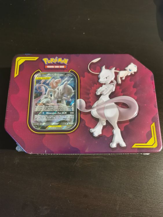 Pokémon Mew & Mewtwo GX Tag Team Tin (Neu und originalverpackt) in La ...