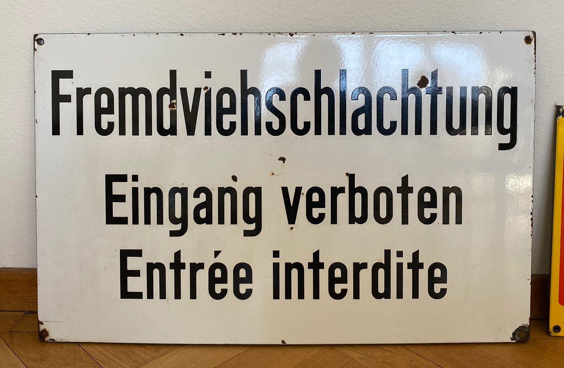 emailschild gross eingang verboten 50 x 80cm vieh (Gebraucht) in konolfingen für CHF 135 – nur ...