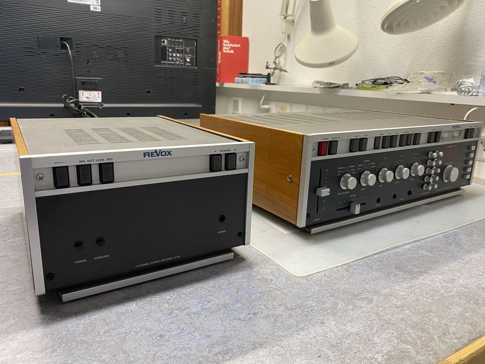 Revox A720 Vorverstärker & A722 Stereo Endstufe Vintage Hifi (Gebraucht ...