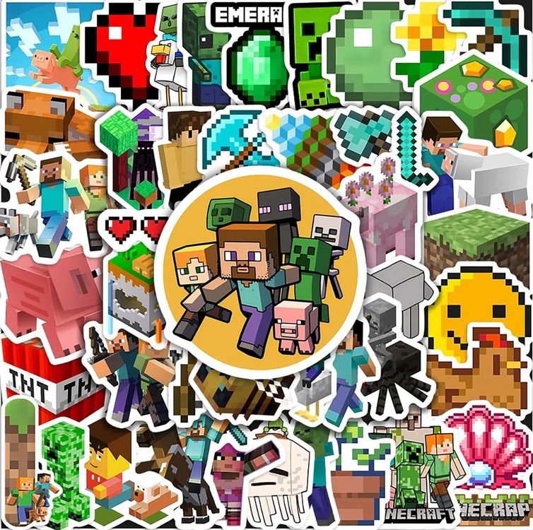 50 Stk. Sticker/Aufkleber - Coole Minecraft (Neu und originalverpackt) in St.Gallen für CHF 5.25 ...