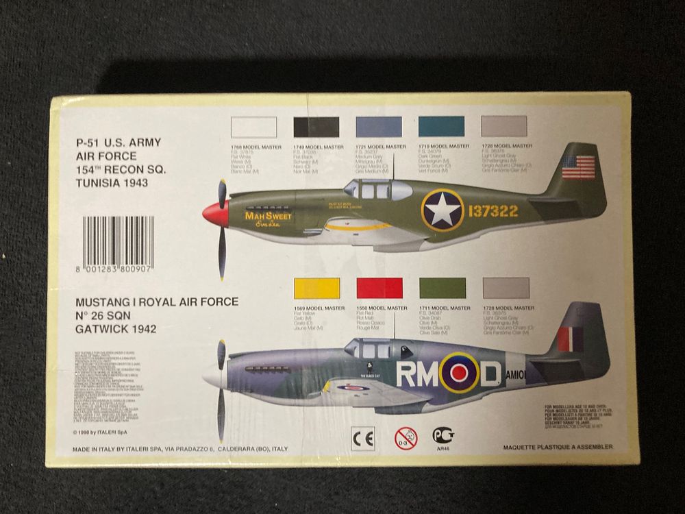 P-51 Mustang I "Razorback" von Italeri (Neu und originalverpackt) in ...