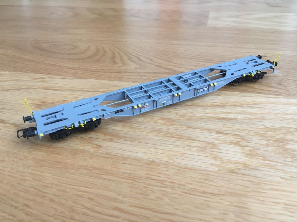 Roco 66621 SBB Sgns Containertragwagen ohne Beladung H0 (Gebraucht) in ...