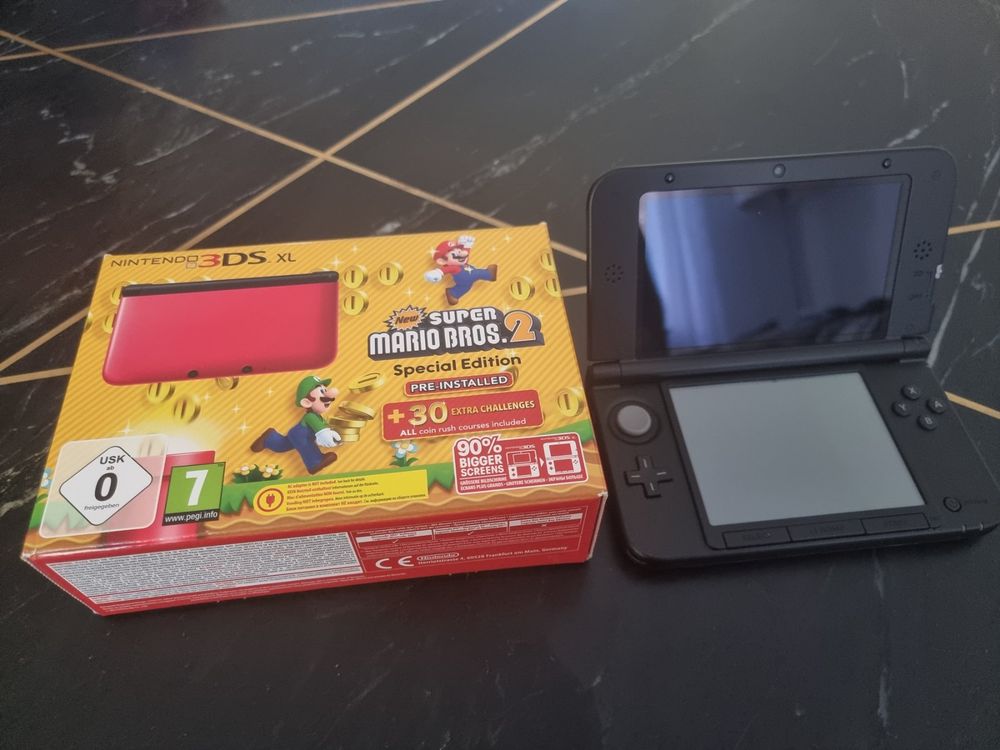 Nintendo 3DS XL New Super Mario Bros. Special Edition Red (Gebraucht ...