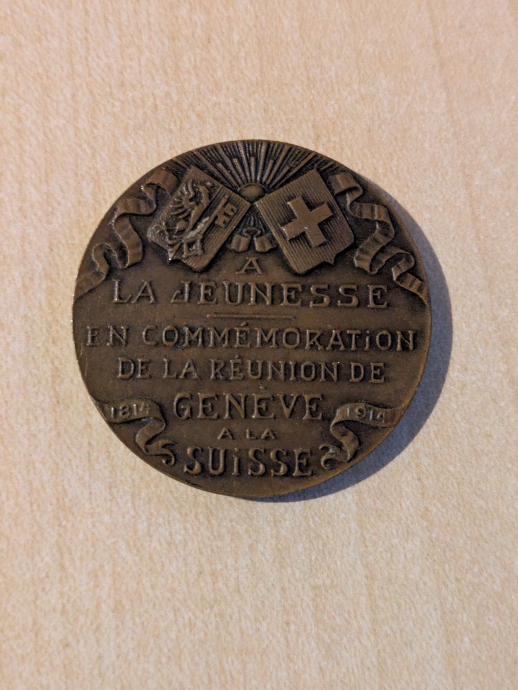 100 Jahre Wiedervereinigung von Genf mit der Schweiz 1914 (Gebraucht ...