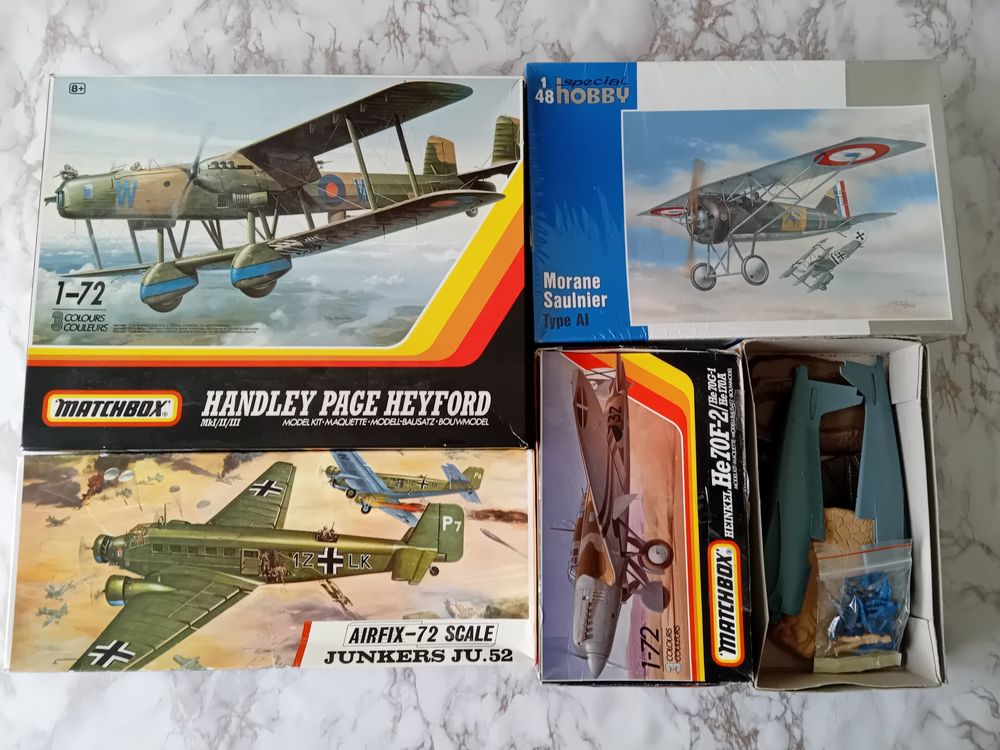 Airfix Tante ju 52 Matchbox Hobby1/48 Heinkel HE 70 F2 1/72 (Gebraucht ...