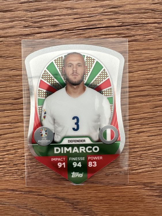 Topps Euro 2024 Match Attax - Chrome Shield - DiMarco SC4 (Nuovo (secondo la descrizione)) a ...
