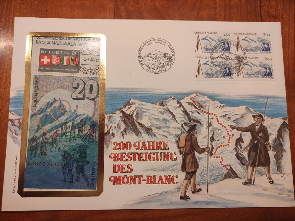 200 Jahre Besteigung des Mont-Blanc FDC 1976 (Neu (gemäss Beschreibung)) in St. Gallen für CHF ...