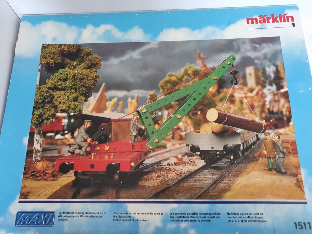 Märklin 1511 / Themenkasten Kranwagen / Spur 1 / 1:32 (Gebraucht) in ...