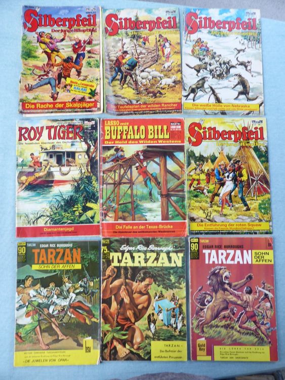Silberpfeil 4 x / Roy Tiger 1 x/ Tarzan 3 x/ Buffalo Bill 1x (Gebraucht ...