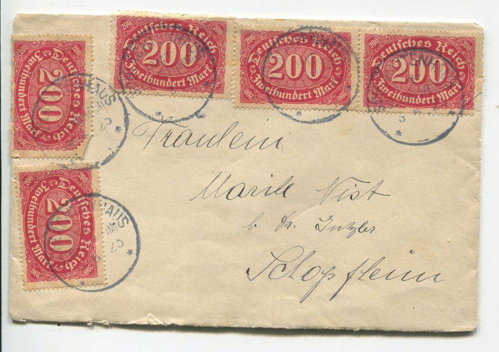 DR 1923 Inflation INFLA MeF 5x 200 Reichsmark | Kaufen auf Ricardo