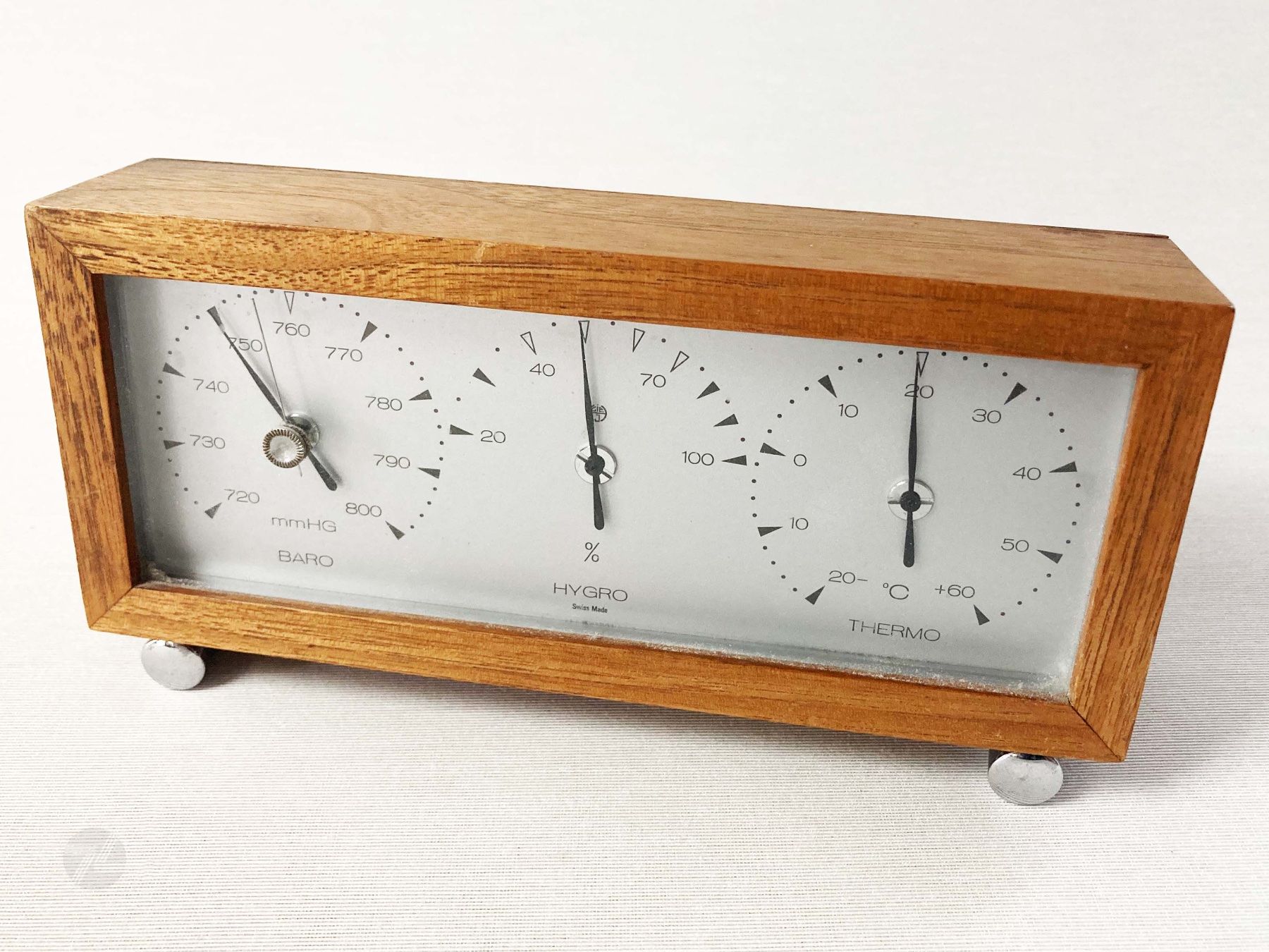 Wetterstation MCM Design Vintage 60s Barometer Hygrometer °C (Gebraucht ...
