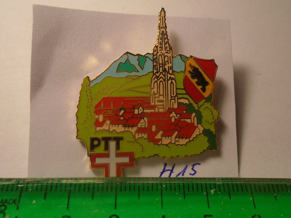 1 Seltener PTT Pin Schweiz mit Bär Wappen (H15) (Gebraucht) in ...