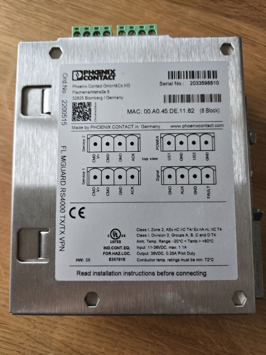 Phoenix Contact FL MGUARD RS400 TX/TX VPN (Gebraucht) in Rieden SG für ...