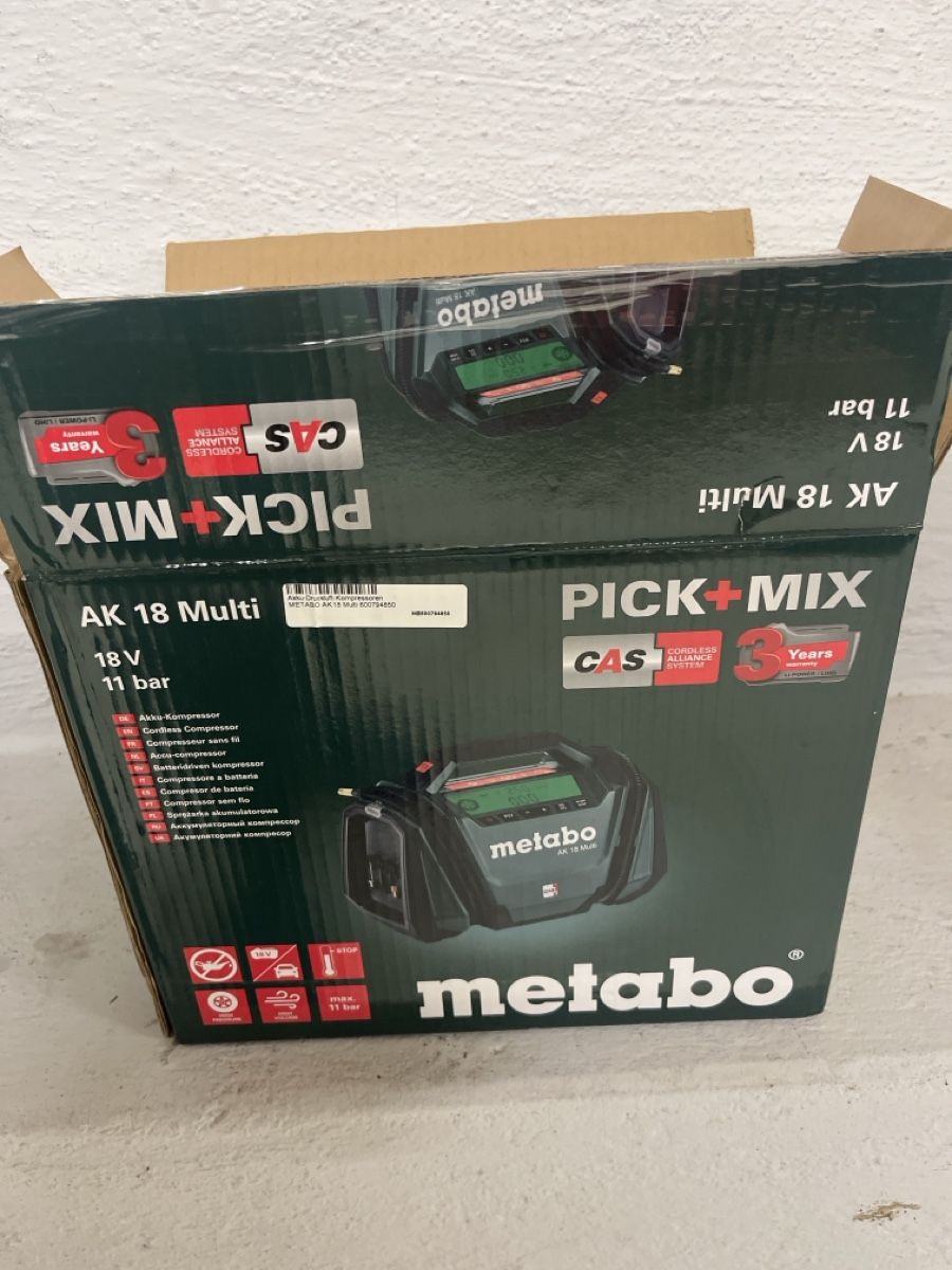 Metabo AK 18 Multi Akku-Kompressor, Neuwertig! 11 bar (Neu und ...
