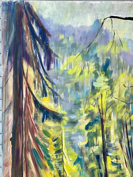 Sinischa Christen (1922-2007) Grosse Waldweg Gemälde Sig. | Kaufen auf ...