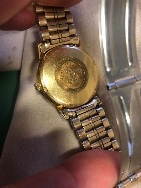 Omega Seamaster Automatic 18K Gold 166.003 Date | Kaufen auf Ricardo