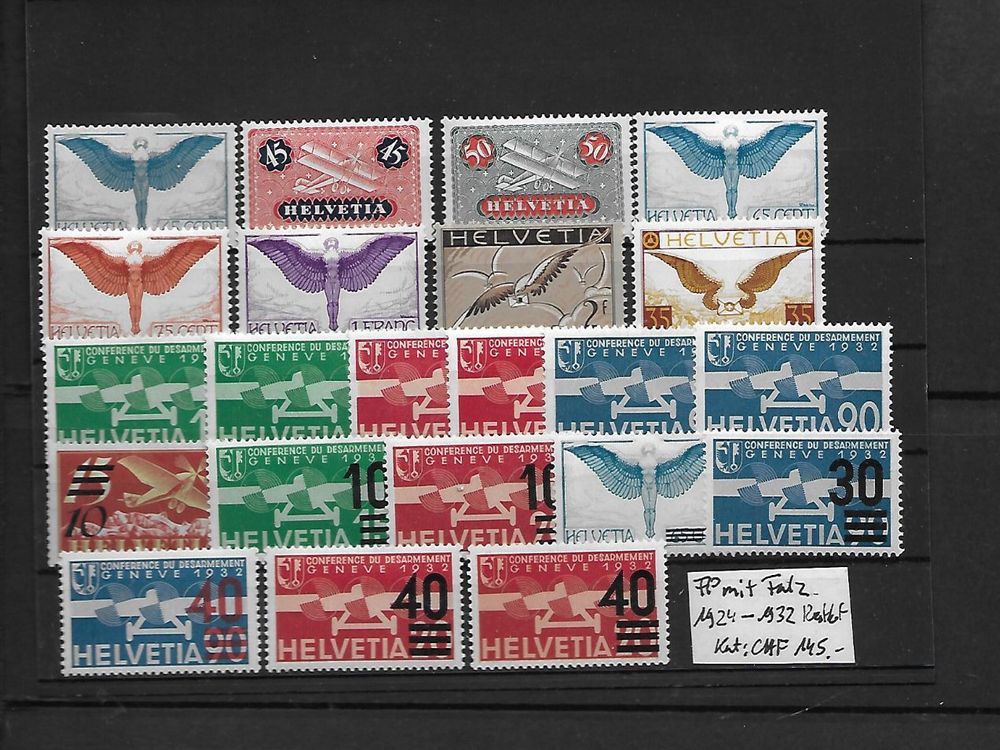 FP mit Falz 1924 - 1932 Restlot Kat: CHF 145.- (Gebraucht) in Basel für CHF 5 – mit Lieferung ...