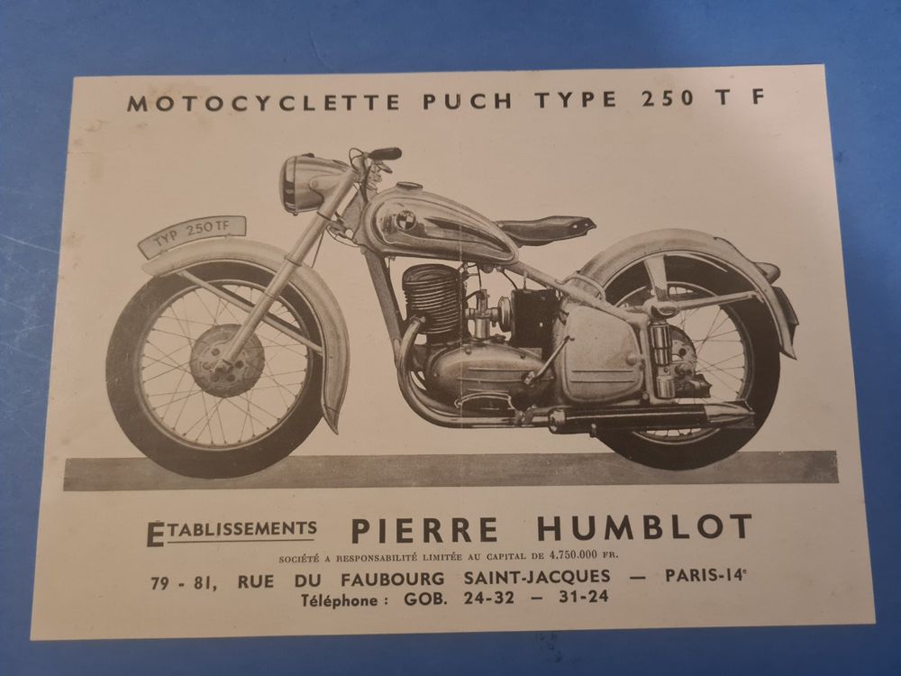 MOTO PUCH 250 TF PROSPEKT OLDTIMER VINTAGE (Gebraucht) in Bellevue für CHF 5 – mit Lieferung auf ...