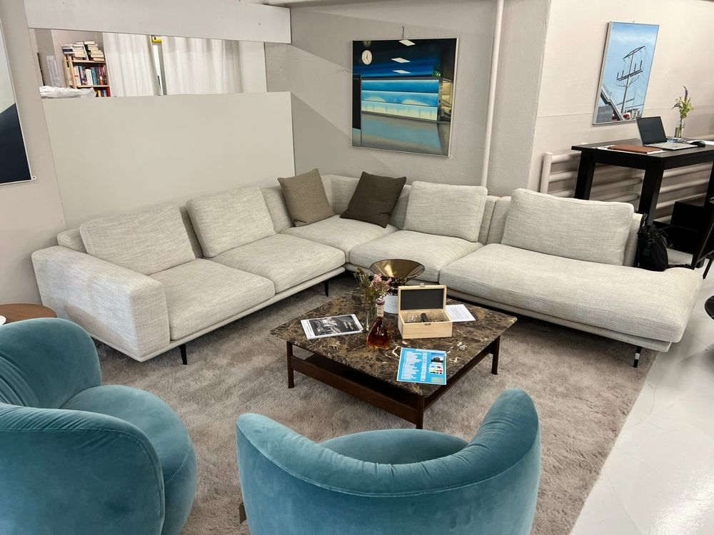 Sofa Eck-Kombi Surface | 320x276x66 cm | Julie Nr. 04beige (Neu (gemäss ...