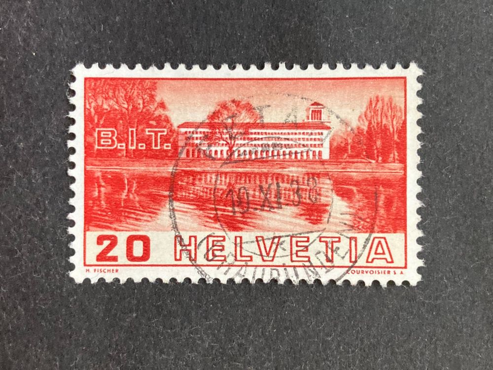 Schweiz 1938 B.I.T. 20 Vollstempel FETAN 19.XI.38 (Gebraucht) in Liestal für CHF 1 – mit ...