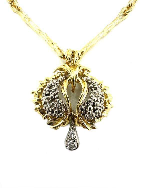 GILBERT ALBERT. Collier or jaune 18K et diamants (Gebraucht) in für CHF ...