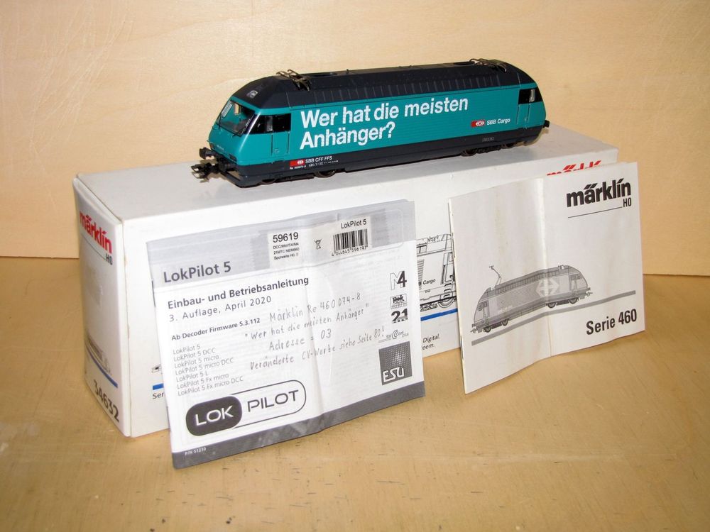 Märklin AC-Digital 34632, Re 460 074-8 der SBB. (Neu (gemäss Beschreibung)) in Dulliken für CHF ...