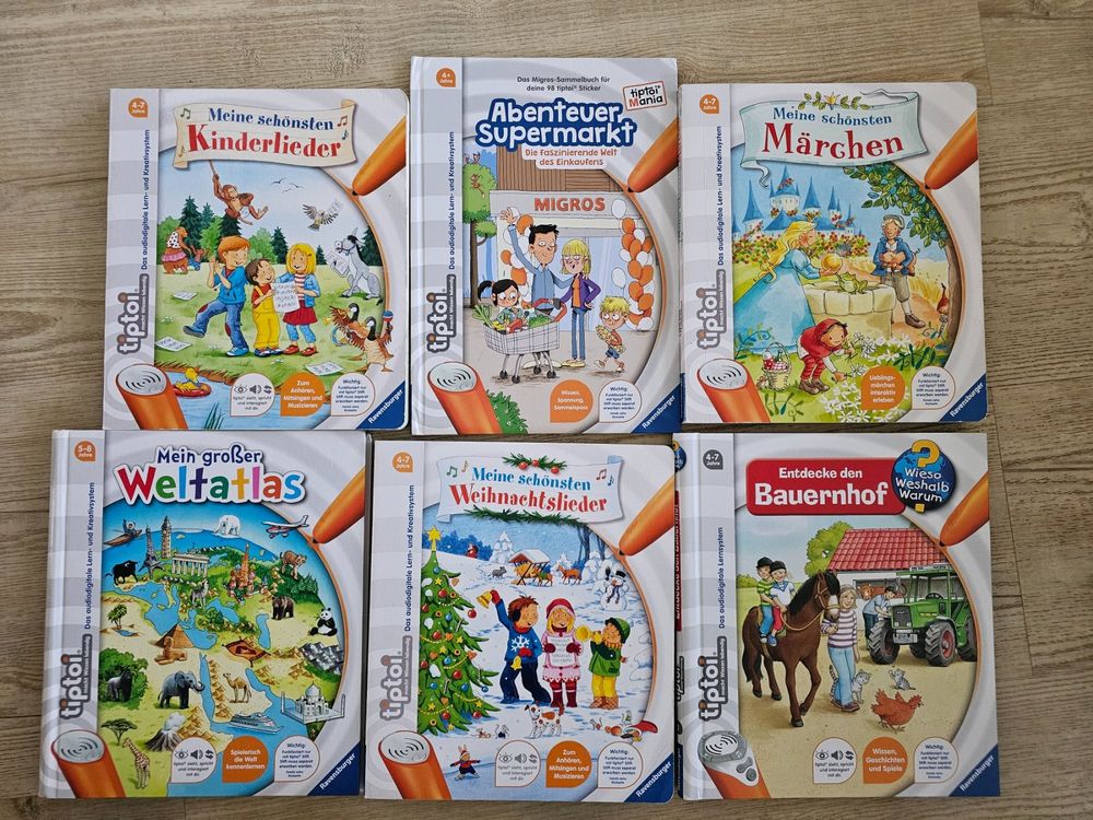 Tip toi Set mit Stift, 6 Bücher und 4 Spielen (Gebraucht) in Brugg AG ...