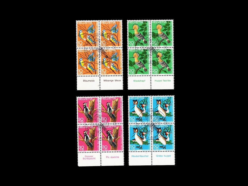 PJ 1970: Satz im 4er-Block, SBK J232 - J235, E.T.⨀, mit Tabs | Kaufen ...
