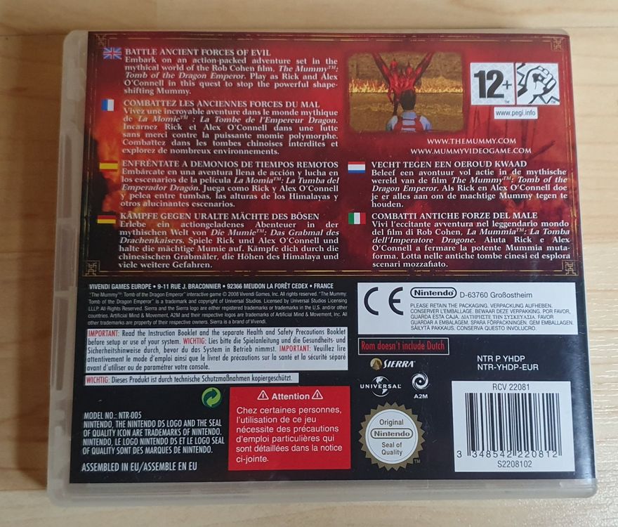 The Mummy Tomb of the Dragon Emperor - Nintendo DS (Gebraucht) in Gross ...