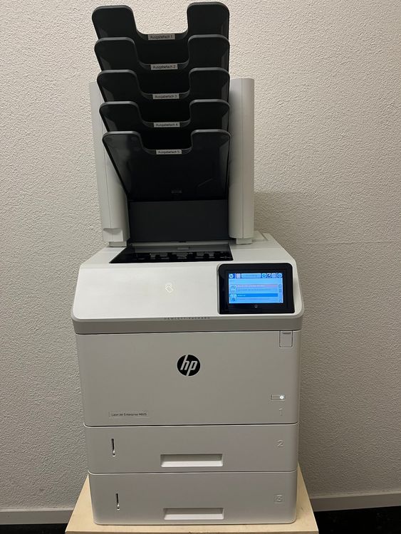 HP LaserJet Enterprise M605, WLAN/Duplex/Zusatzfach/Finisher (Gebraucht ...
