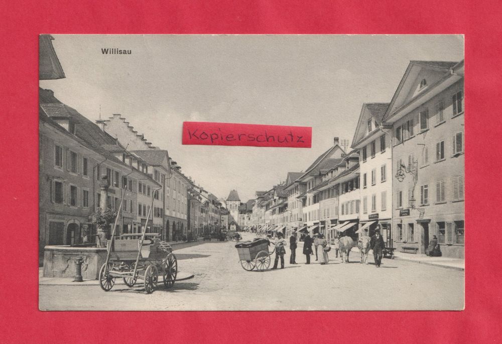 Stadt Willisau (LU) Kleinstadt, Innerschweiz , Lichtdruck (Gebraucht ...