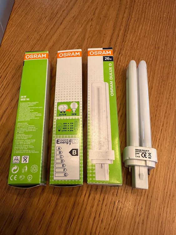 Dulux D, Kompaktleuchtstofflampe, 26w/840 | Kaufen auf Ricardo