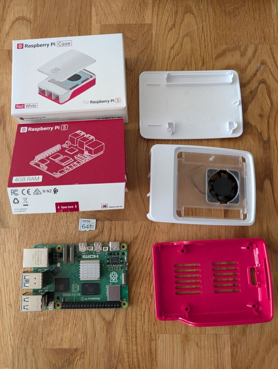 Raspberry Pi 5, 4GB, mit Case und 64GB SD Karte! (Gebraucht) in Kloten ...