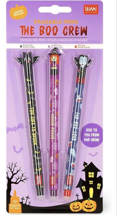Legami Milano Limited Edition The Boo Crew Erasable Pens (Neu und ...