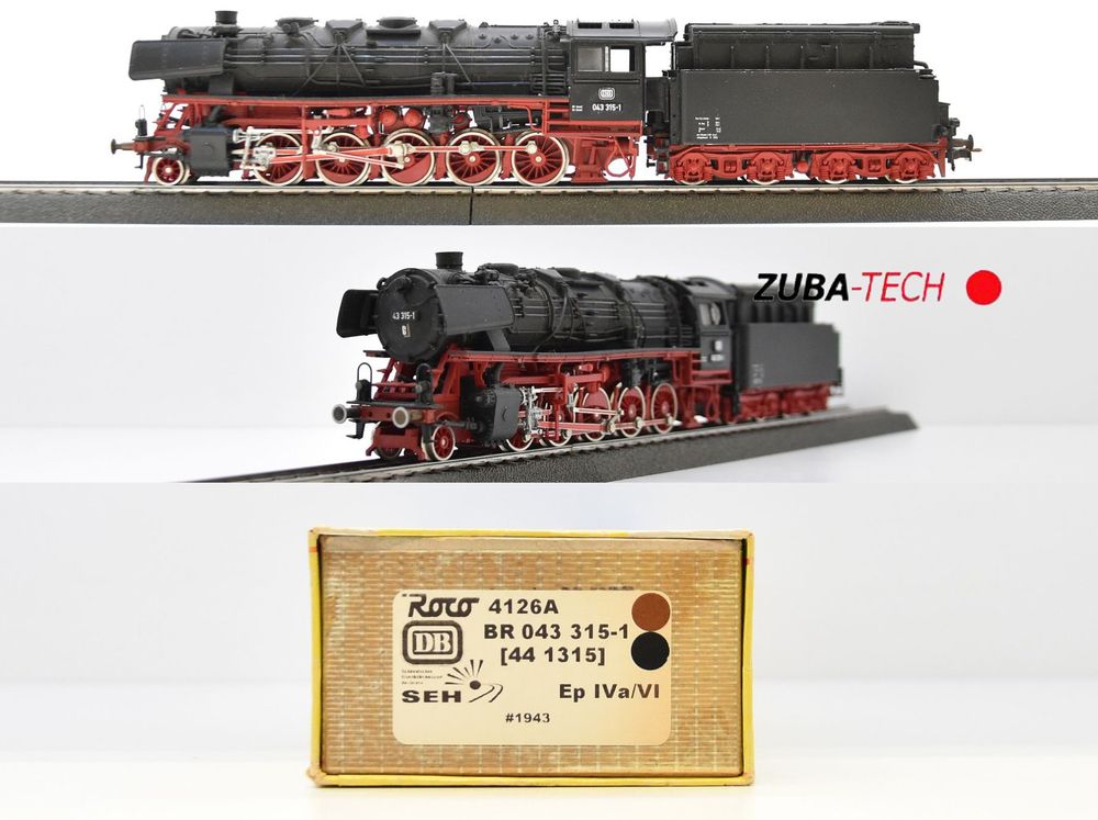 Roco 4126A Dampflok BR 43 DB H0 GS Analog ohne OVP (Gebraucht) in St ...