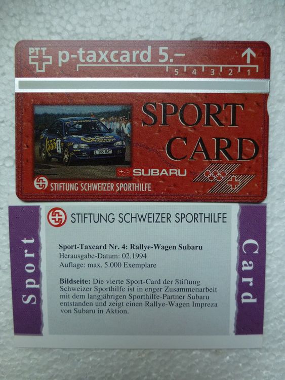TC Sport-Card Nr. 4 Rallye-Wagen Subaru (Neu (gemäss Beschreibung)) in ...